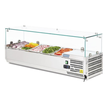 Refrigerated Ingredient Display Case G Series - 5 x GN 1/4 - Polar ...